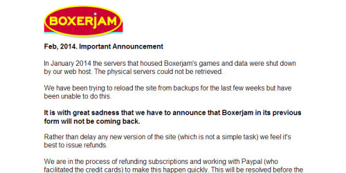 Mourning the death of Boxerjam | Joshua O'Connell